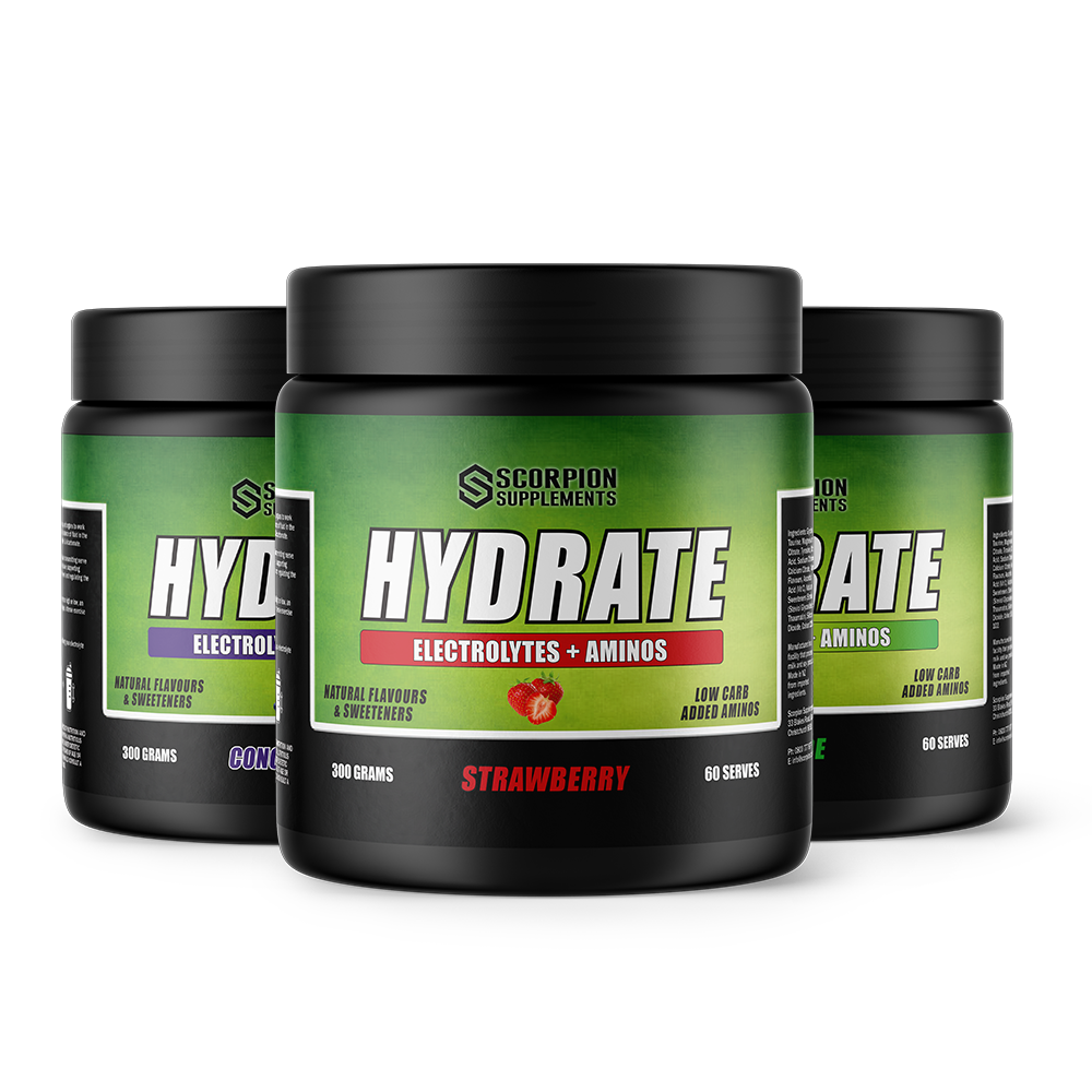 HYDRATE ELECTROLYTES 3 PACK – Scorpion Supplements