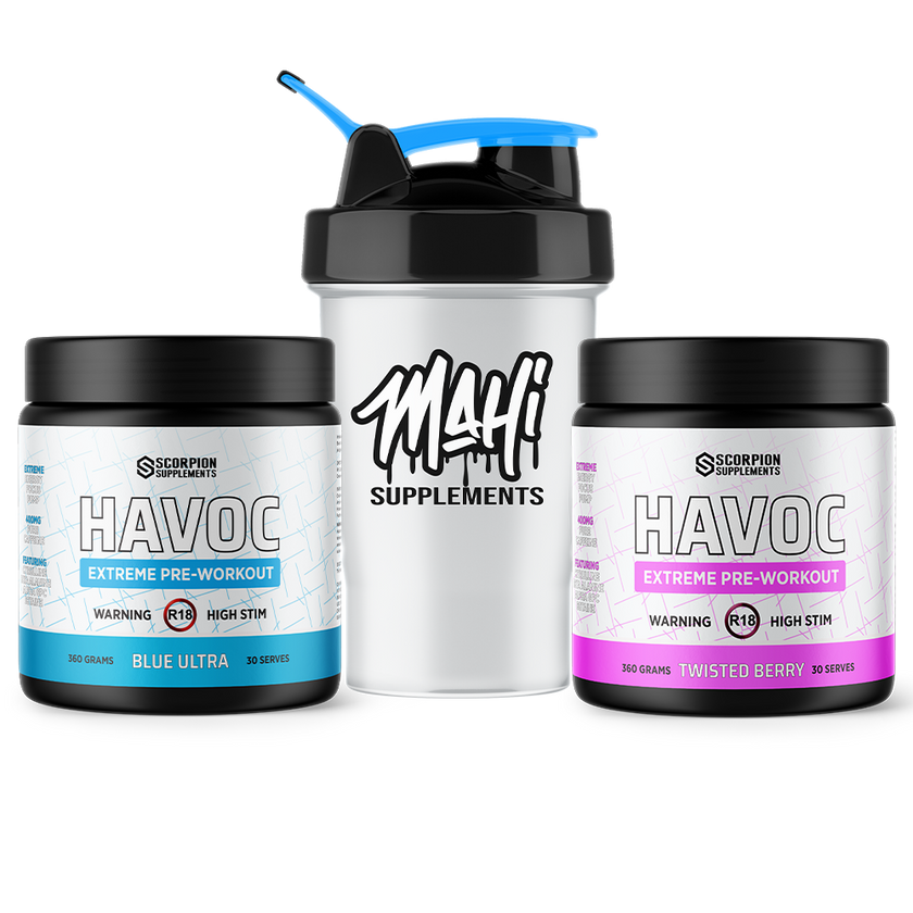 HAVOC Pre-Workout Combo | High-Stim Energy, Focus & Massive Pumps ...