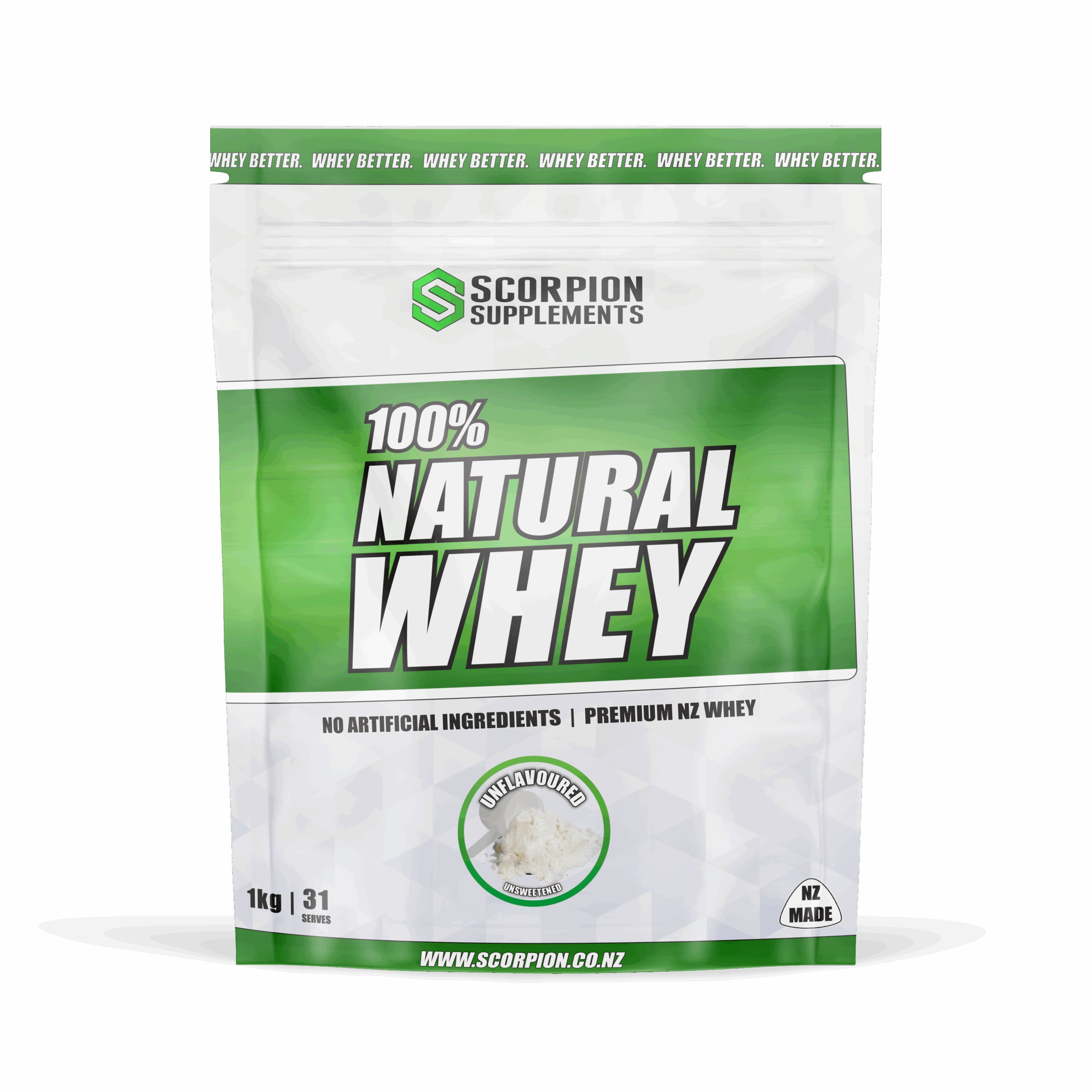SCORPION 100% NATURAL WHEY PROTEIN 1KG – Scorpion Supplements